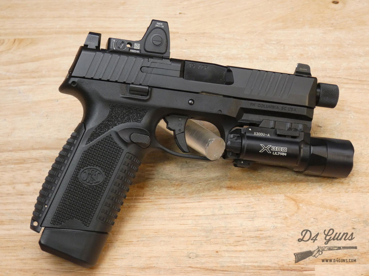 FN 545 Tactical - .45 ACP - Optics RDY w/ Trijicon - Threaded BBL ...
