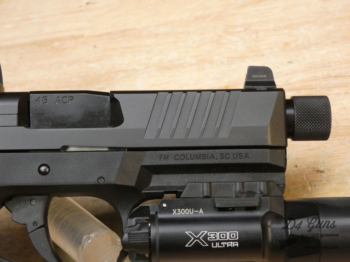 FN 545 Tactical - .45 ACP - Optics RDY w/ Trijicon - Threaded BBL ...
