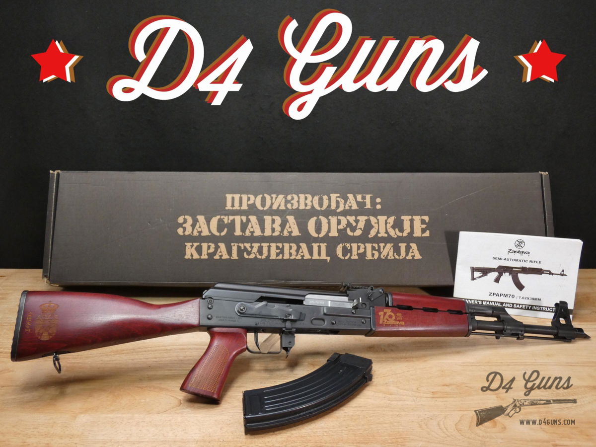 Limited Zastava ZPAPM70 - 7.62x39 - 170 Years Engraved 02997 - Serbian ...