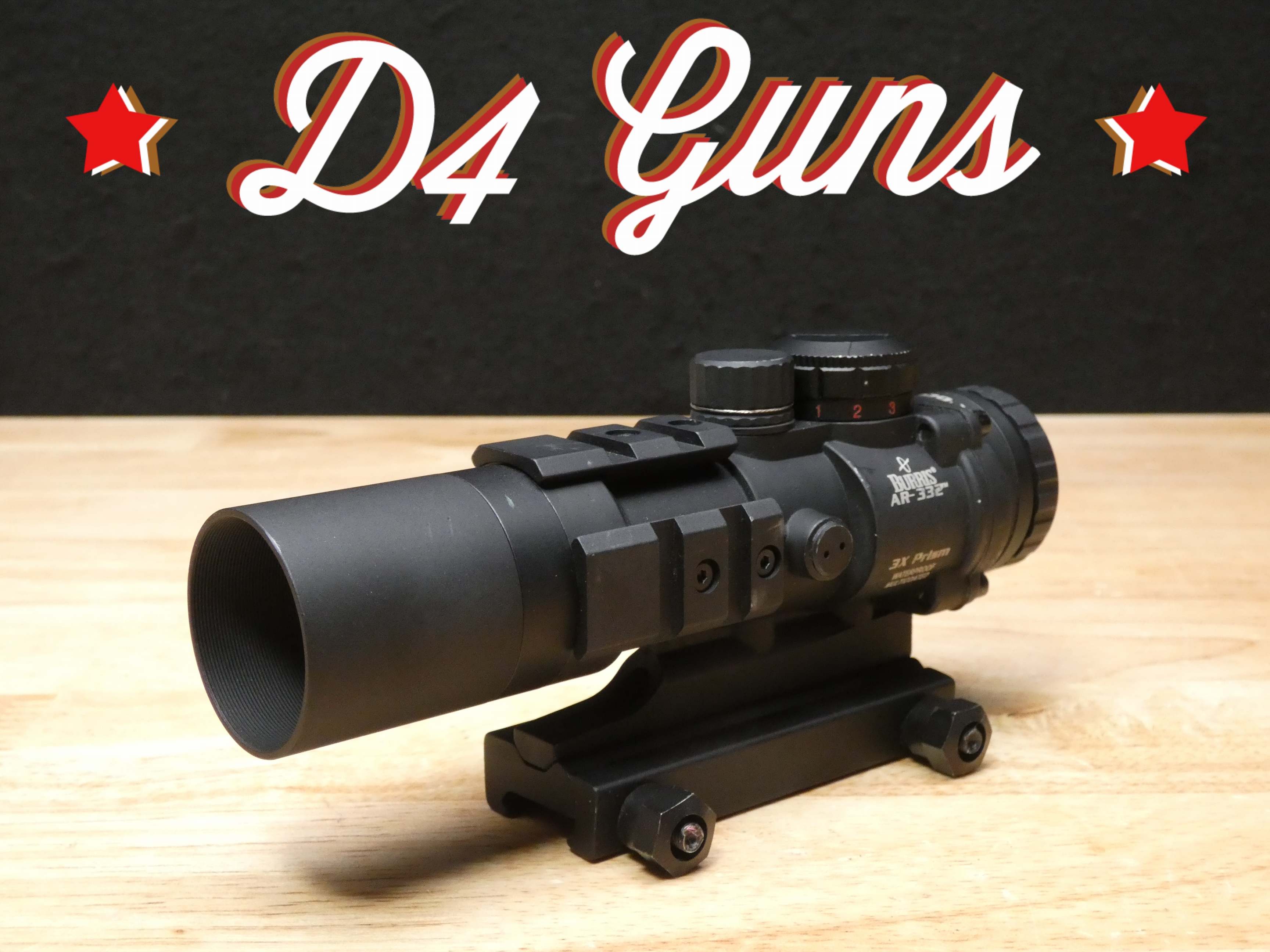 Burris AR-332 3x Prism Sight - AR 332 - AR332 - Red & Green ...