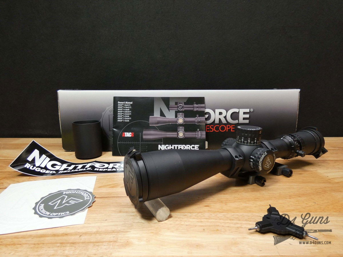 NightForce ATACR 4-20x50 F1 Riflescope - OG Box & MORE - First Focal - O - Gun Scopes at ...