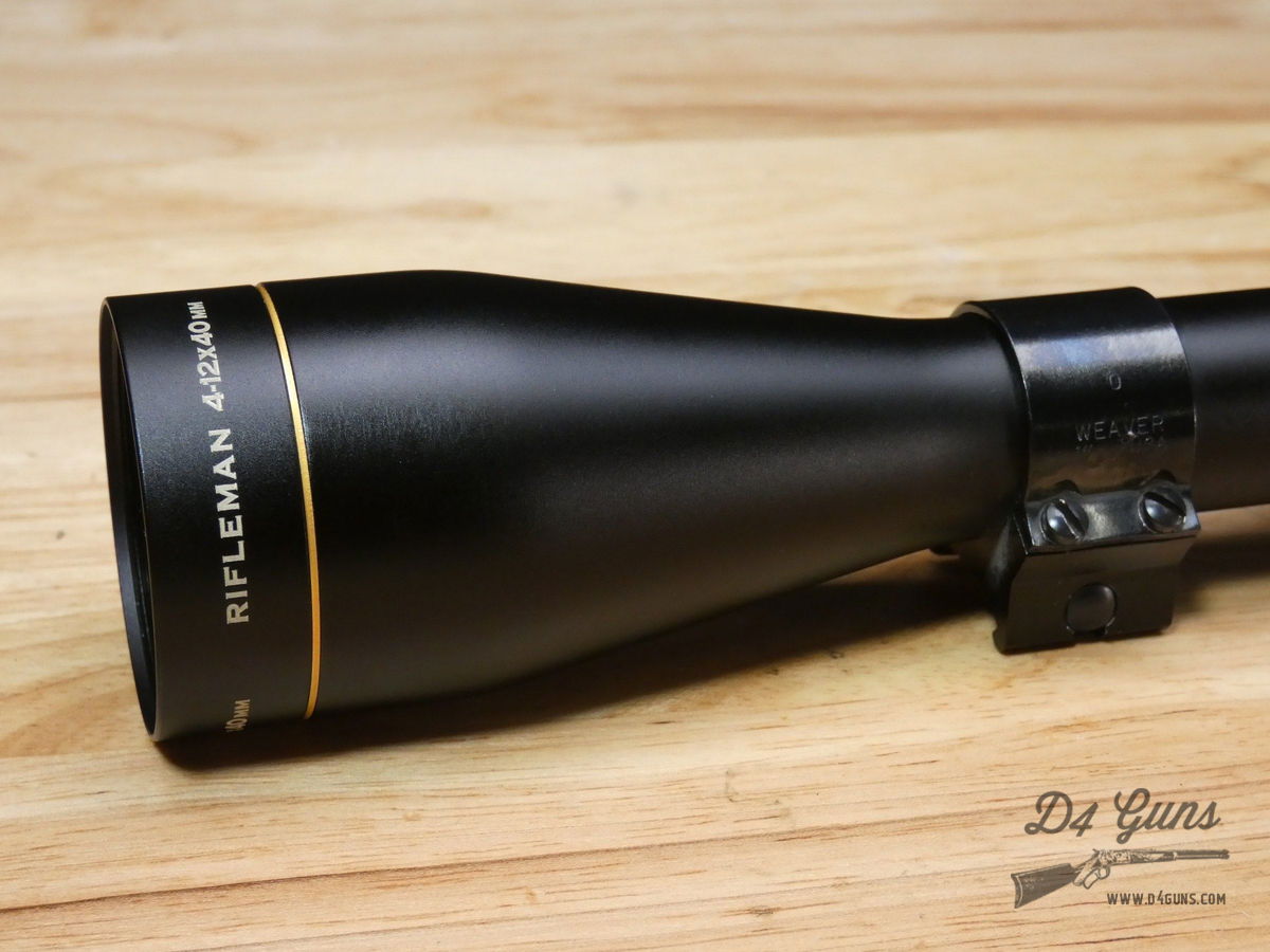 Leupold Rifleman 4-12x40 Riflescope w/ Weaver Rings - O - Gun Scopes at ...