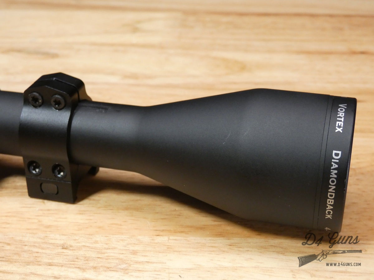 Vortex Diamondback 4-12x40 Riflescope - XLNT w/ Rings - O - Gun Scopes ...