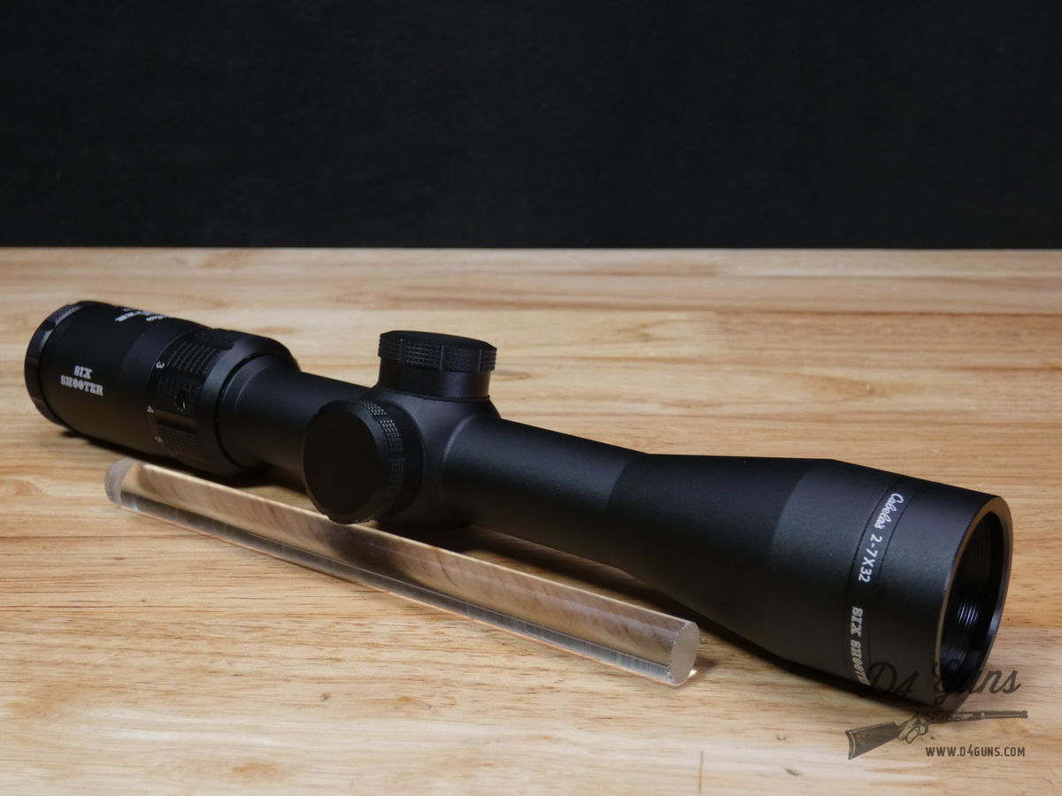 Cabelas Six Shooter 2-7x32 Pistol Scope - w/ OG Box - Extended Eye ...