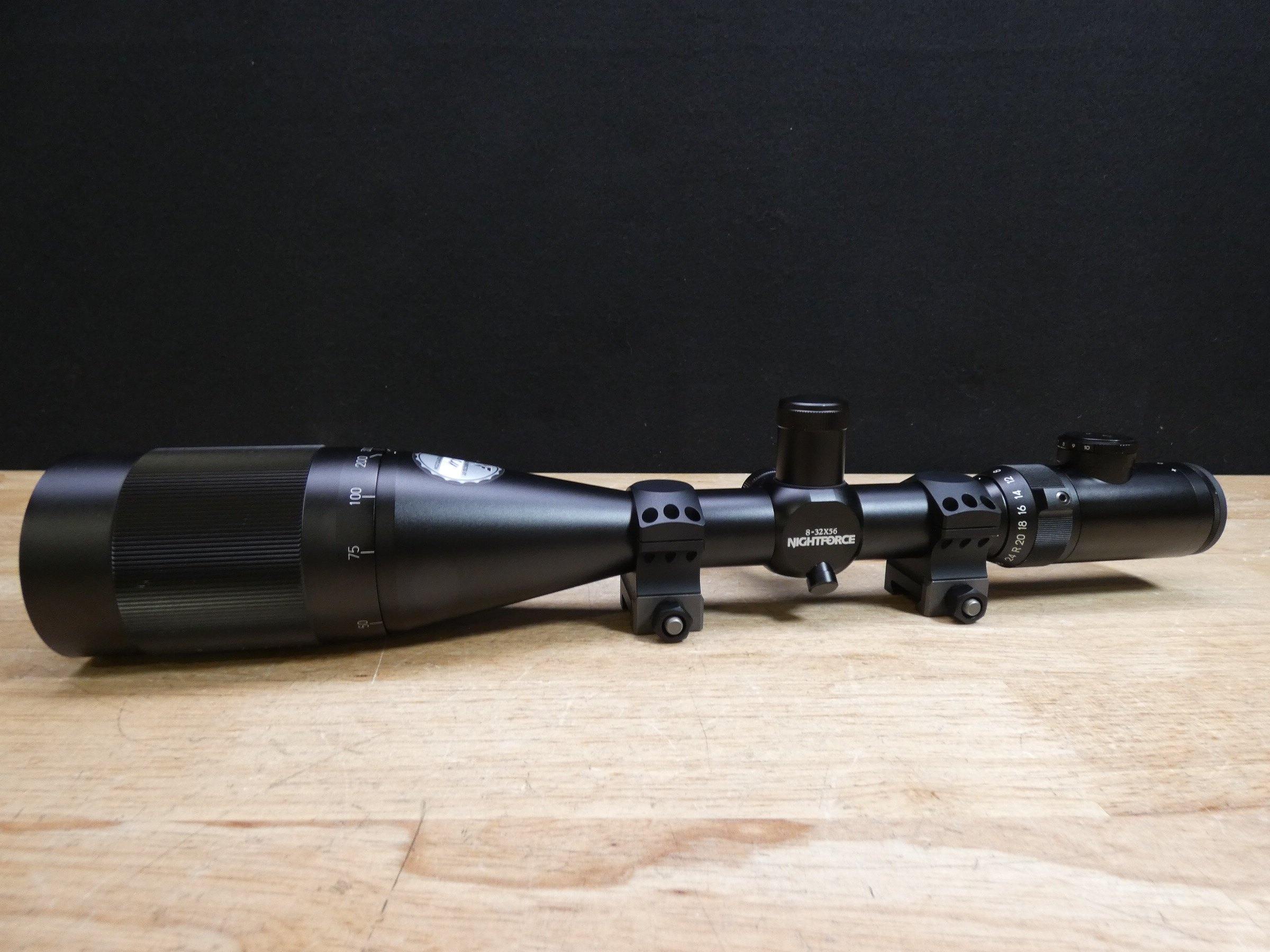 NightForce Precision Benchrest 8-32x56 Riflescope - w/NF Rings - XLNT ...