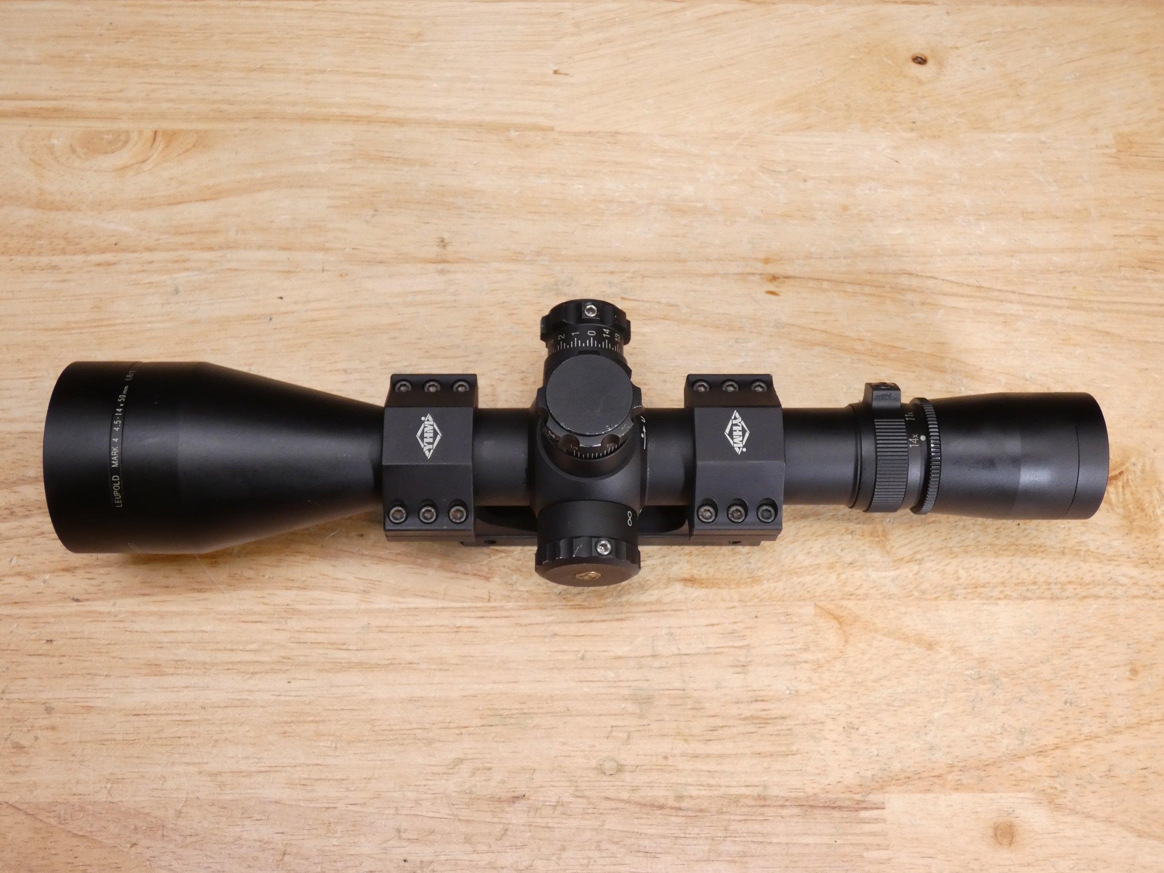 Leupold Mark 4 4.5-14x50 LR/T Rifle Scope - Yankee Hill Cantilever ...