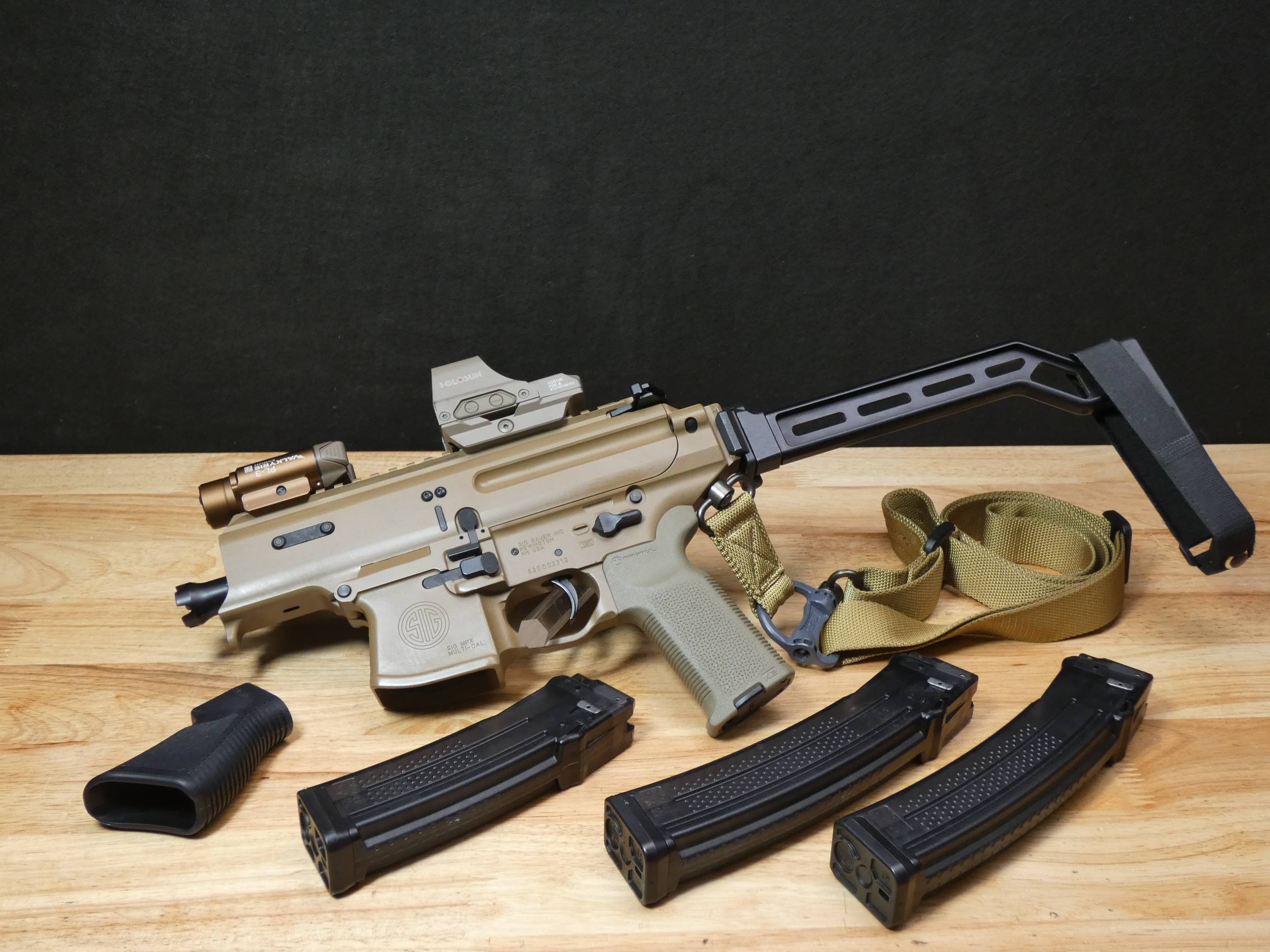 Sig Sauer MPX Copperhead - 9mm - Olight PL-3 & Holosun Optic - QDM ...