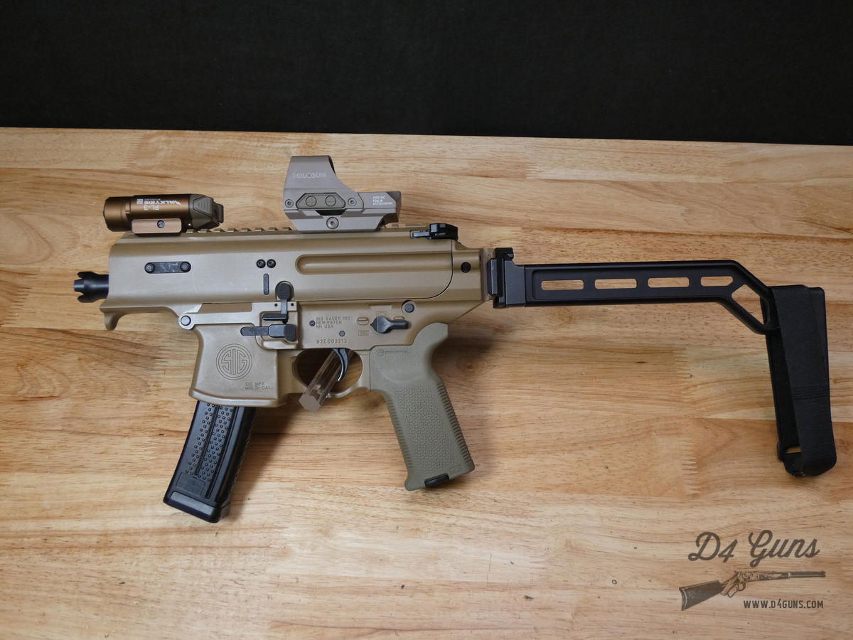 Sig Sauer MPX Copperhead - 9mm - Olight PL-3 & Holosun Optic - QDM Sling -C - Semi Auto Pistols ...