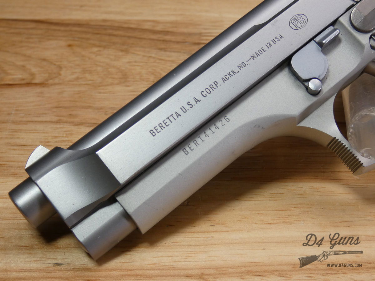 Beretta 92FS Inox - 9mm - MFG 1999 - M9 - 92 FS Stainless Tactical ...