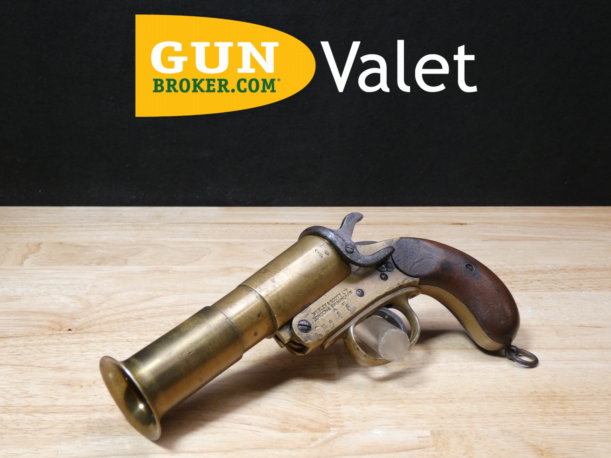 Webley & Scott MK III* Flare Gun - 25MM - MFG 1917 British MKIII - C ...