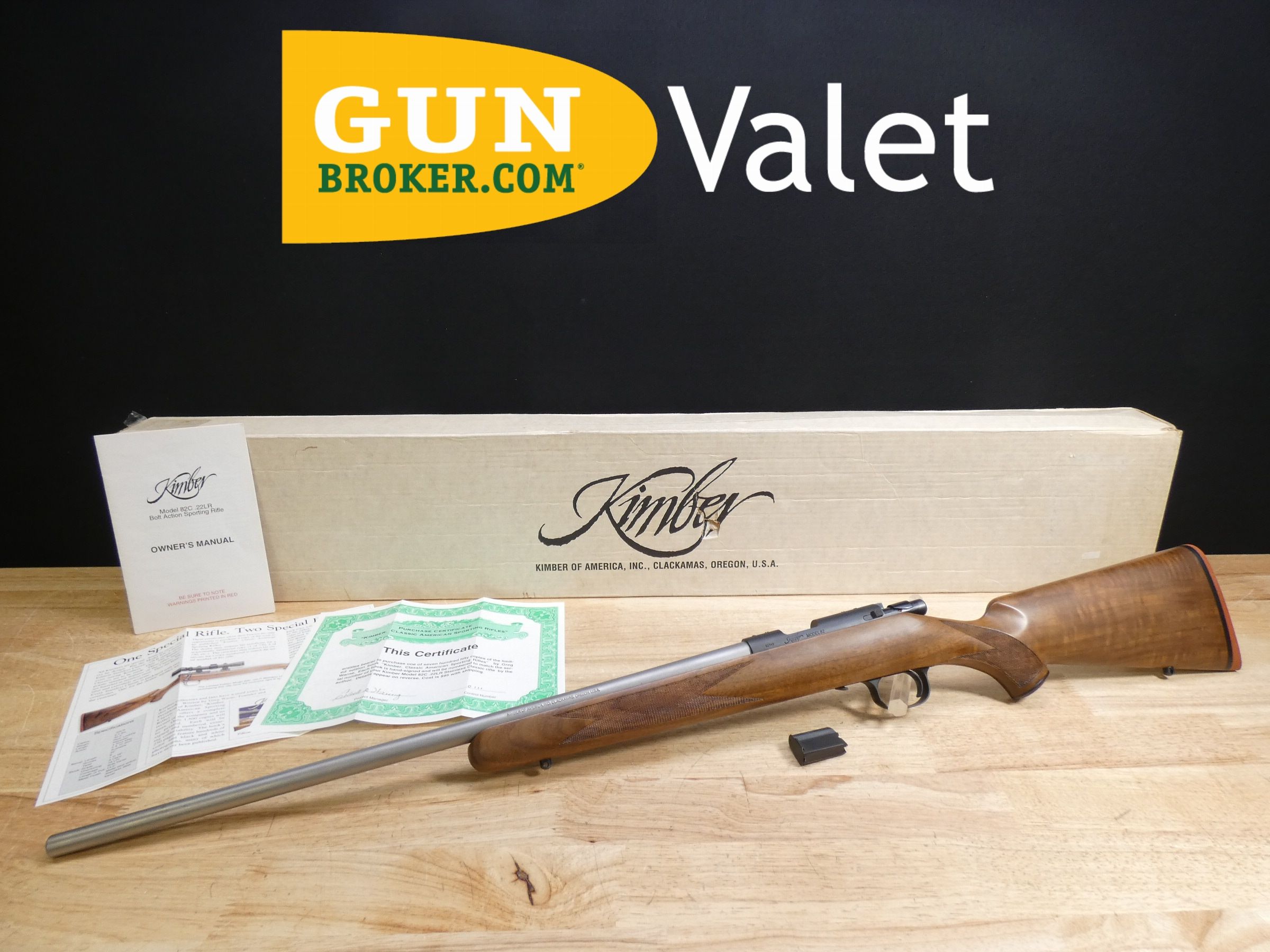 RARE 1 of 750 Kimber Model 82C Classic Stainless - .22 LR - M82 - 82 ...