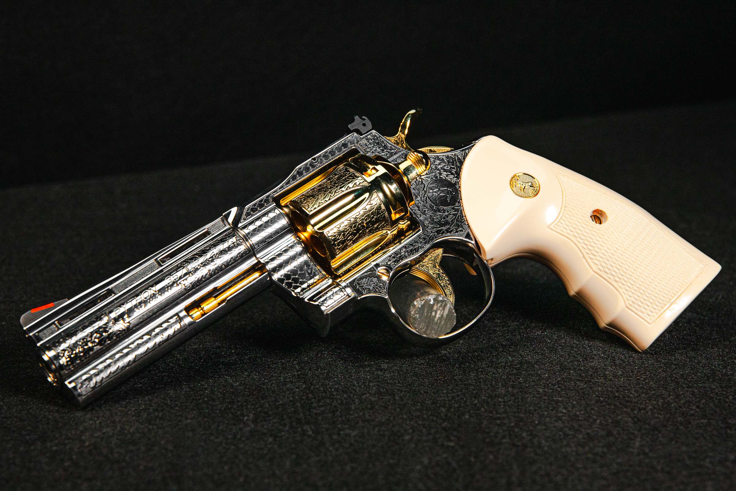 Colt Python 24K Gold Engraved - .357 Mag - Seattle Engraving Center - C ...