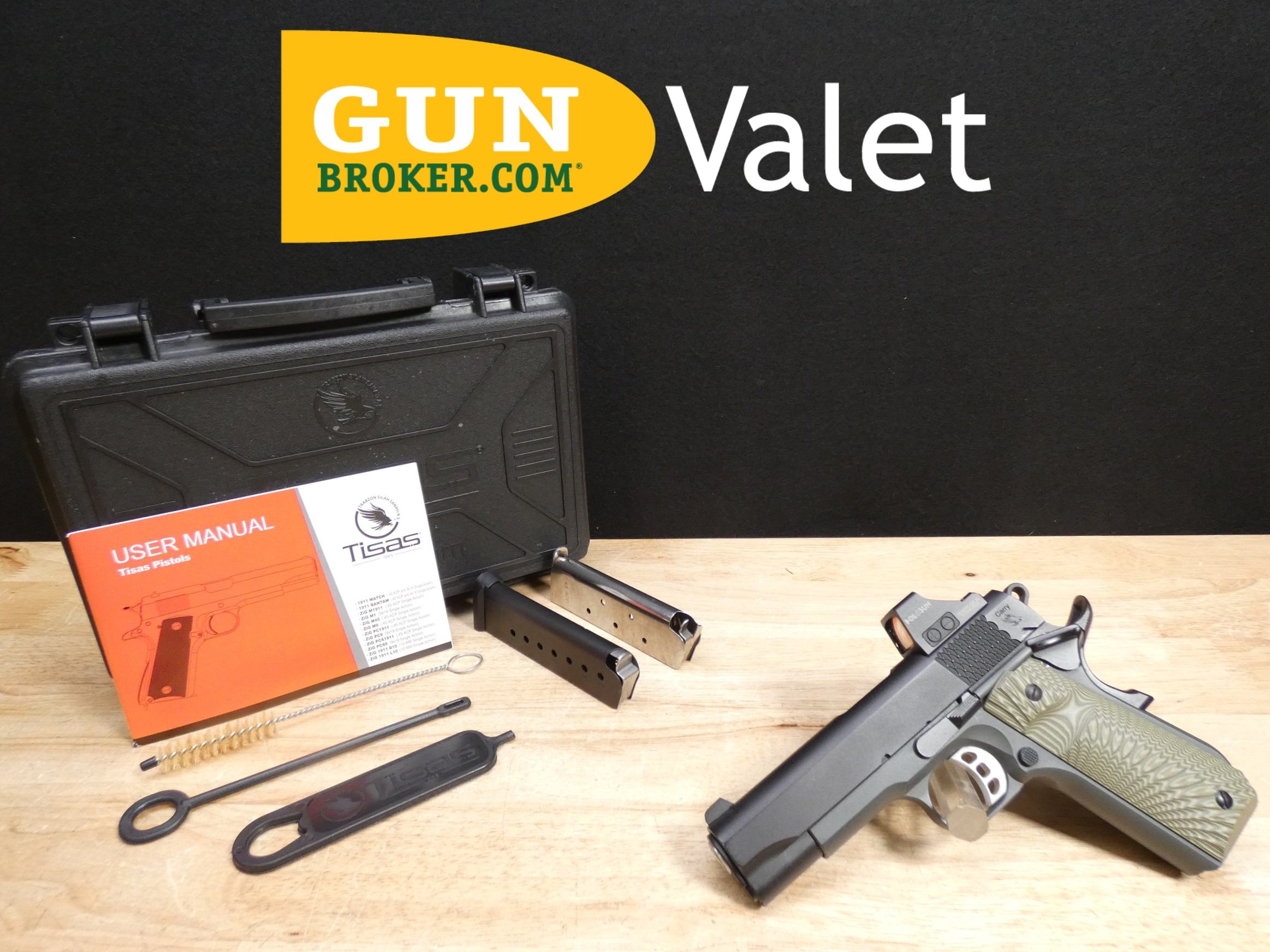 Tisas 1911 Carry B45BA - .45 ACP - Case + Holosun 407K - M1911 - CCW ...